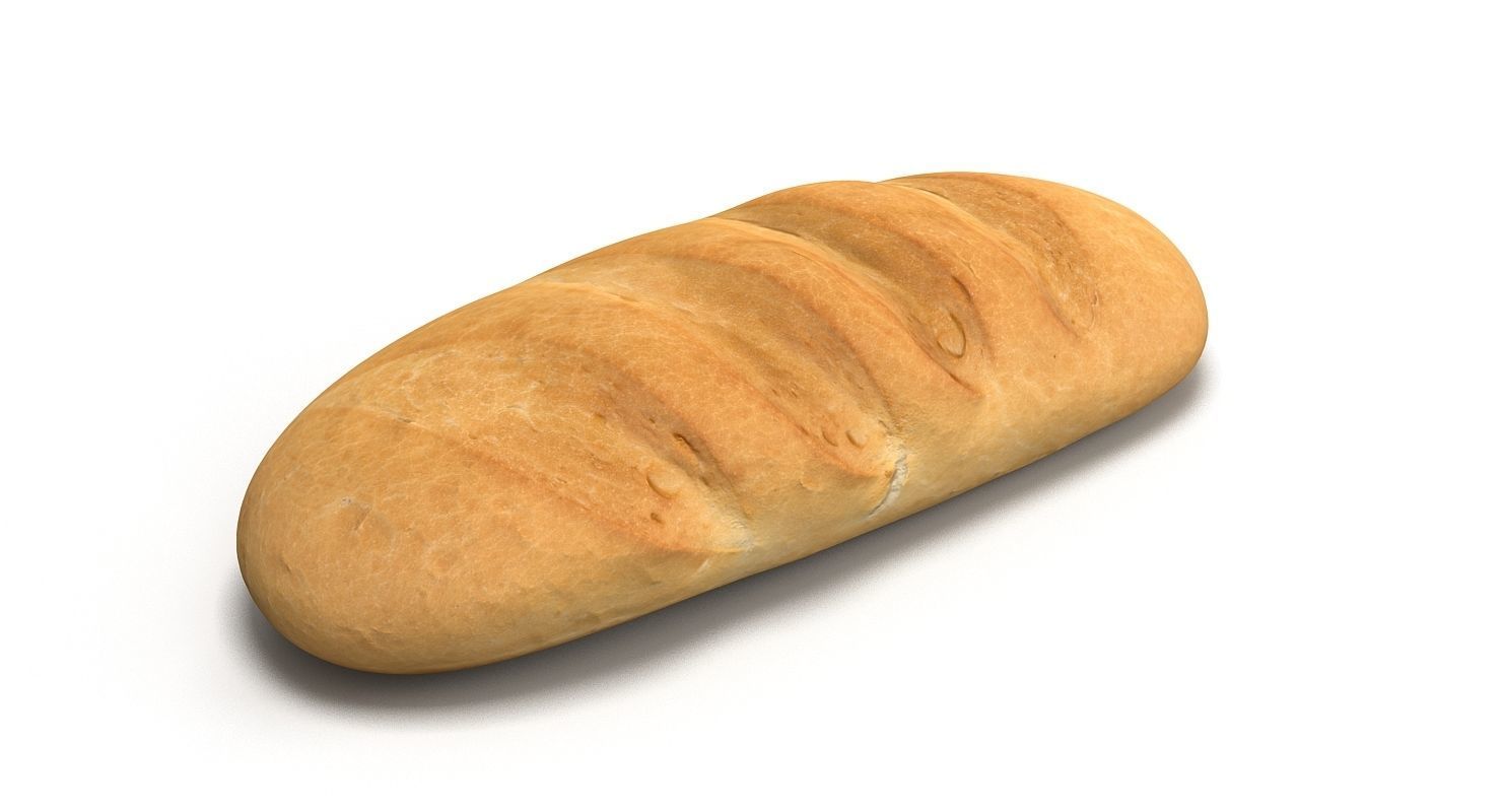 low-poly 3D Scan Bread | CGTrader