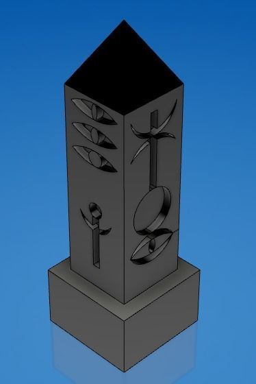 Obelisk egyptian pyramid 3D model 3D printable | CGTrader