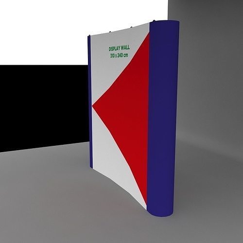 3D model Banner Wall Display VR / AR / low-poly | CGTrader