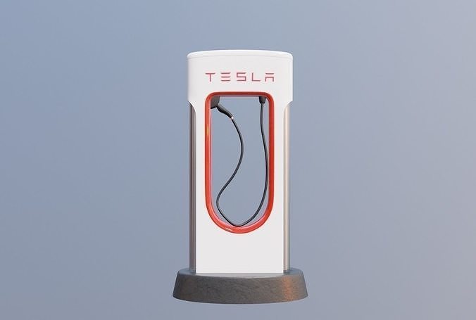 tesla super charger 3D model | CGTrader