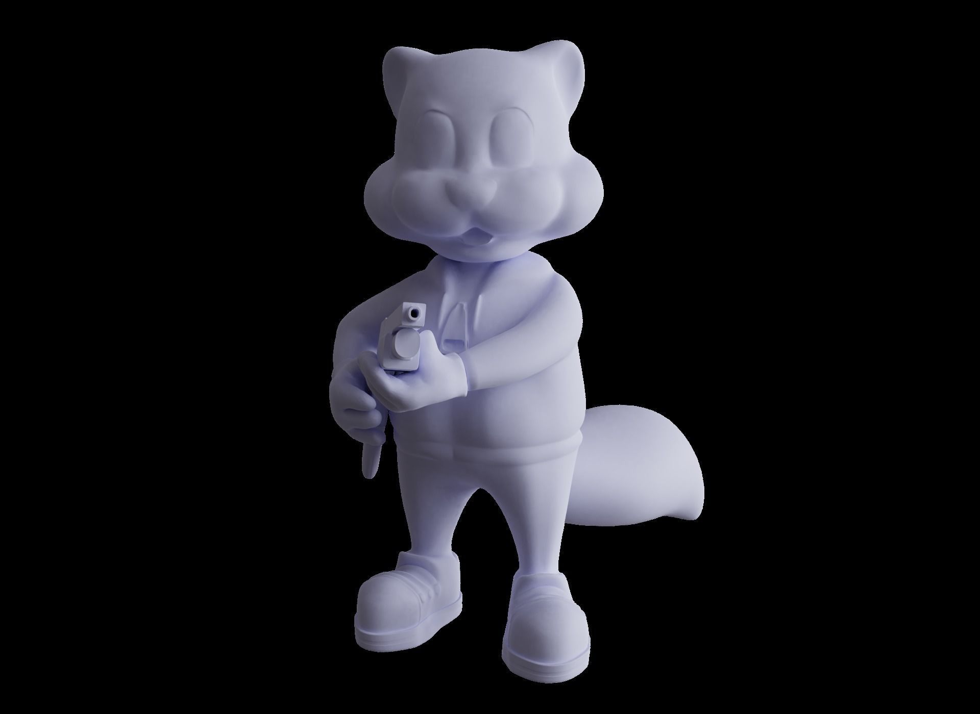 Conker the Squirrel with a Shotgun free 3D model 3D printable | CGTrader