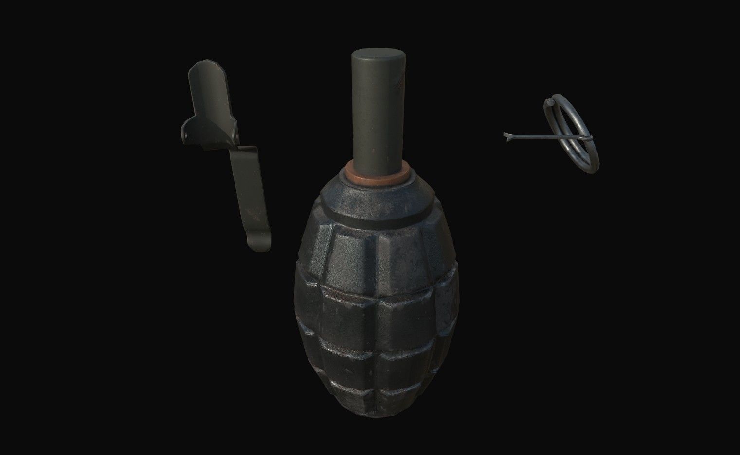 3D model F1 Grenade VR / AR / low-poly | CGTrader