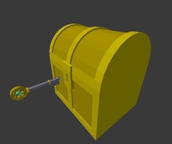 Treasure Box free 3D model | CGTrader