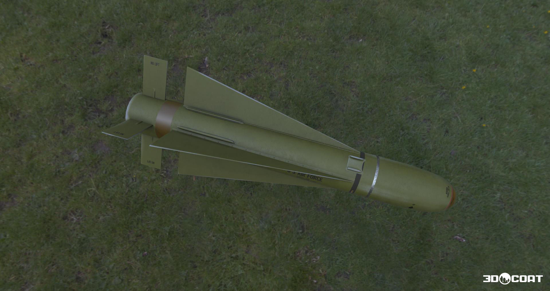 3D model AGM 65D Maverick Air to Ground Missile VR / AR / low-poly ...