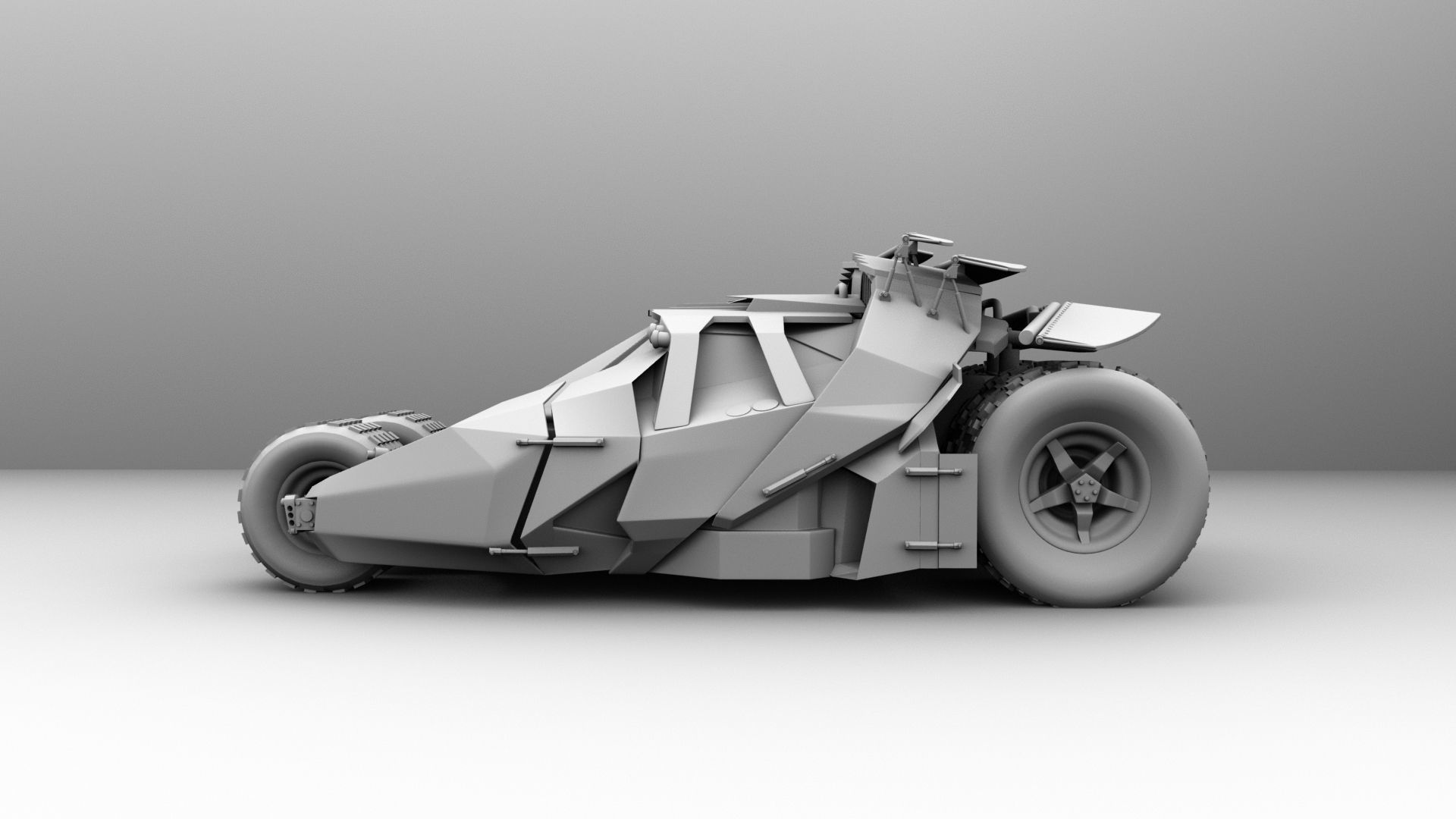 Batman car 3D model | CGTrader