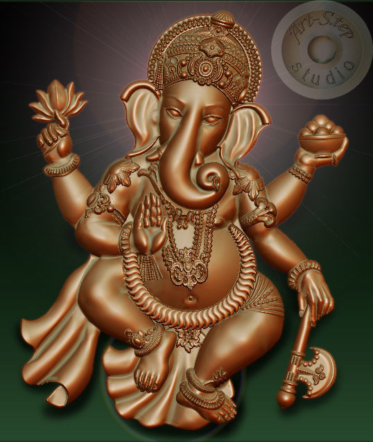 3d Ganesha 3d Models For Artcam And Aspire Cgtrader