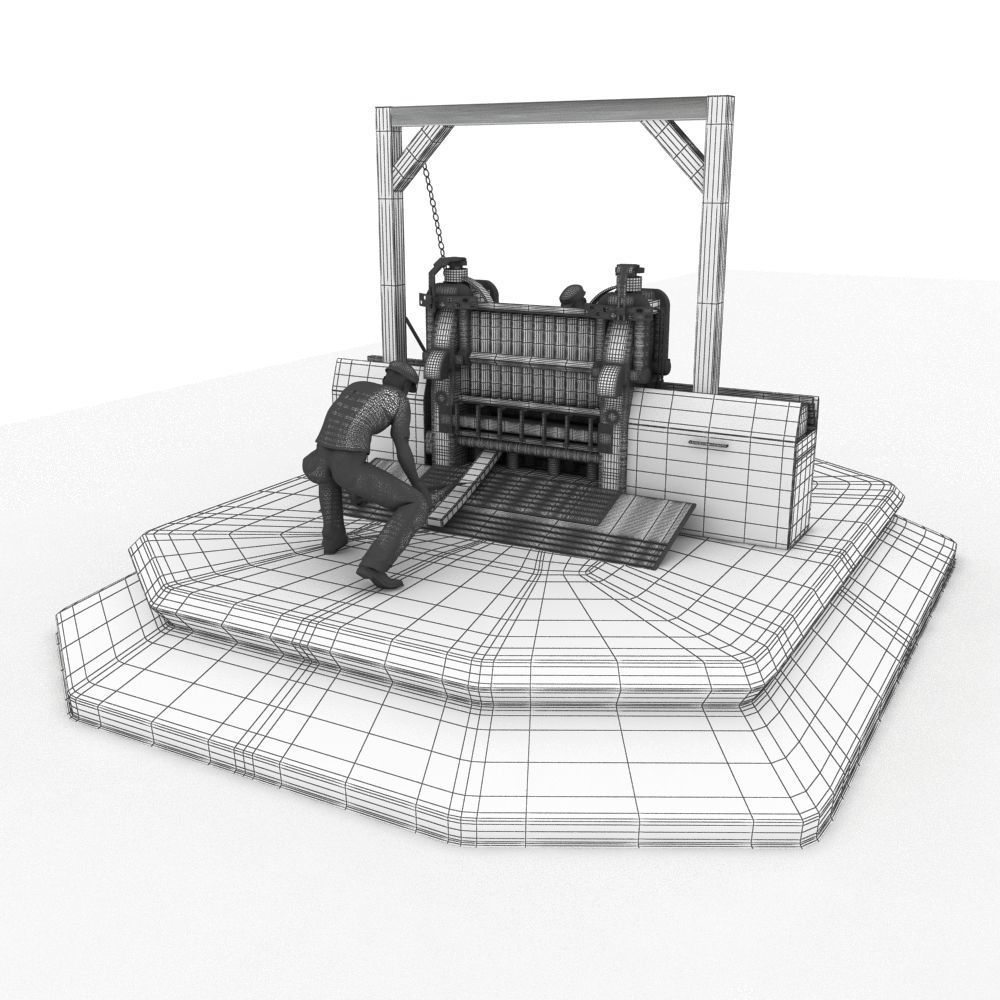 Steel Sculpture 3D model | CGTrader