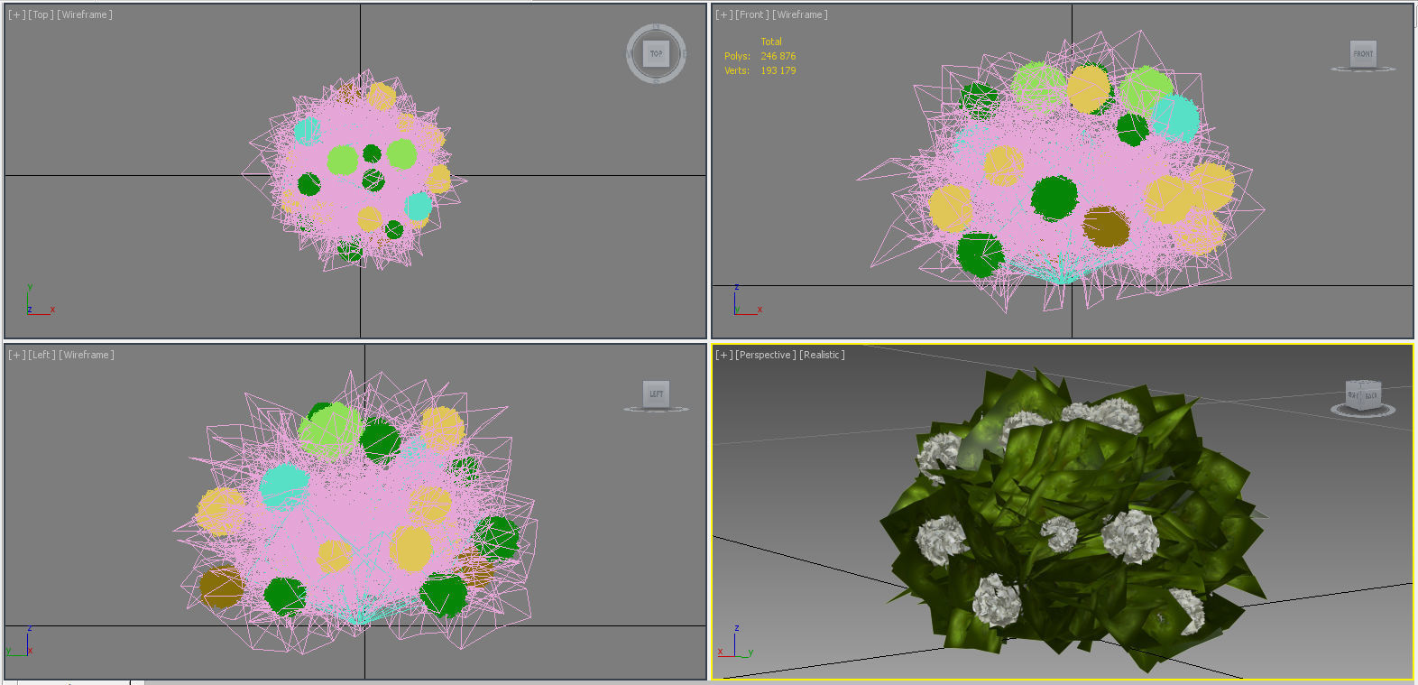 Viburnum Kalina Buldenezh 3D model | CGTrader