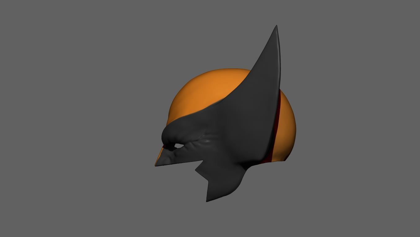 Wolverine Mask - Helmet For Cosplay from Marvel 3D model 3D printable ...
