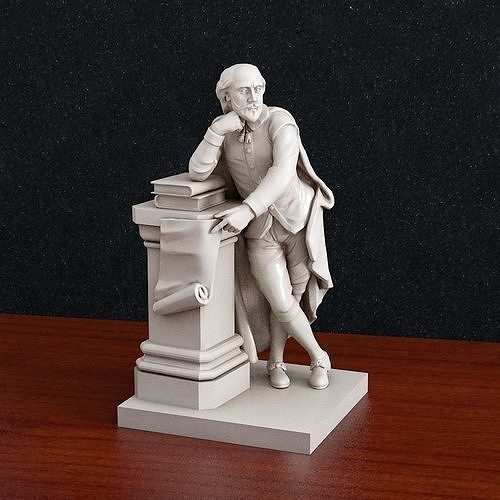 William Shakespeare 3d print model 3D model 3D printable | CGTrader