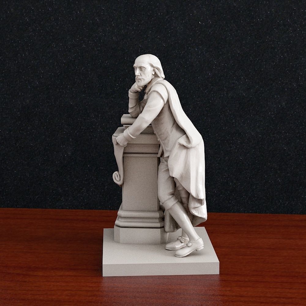 William Shakespeare 3d print model 3D model 3D printable | CGTrader