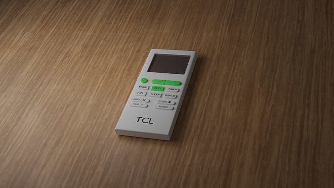 AC Remote Control free 3D model | CGTrader