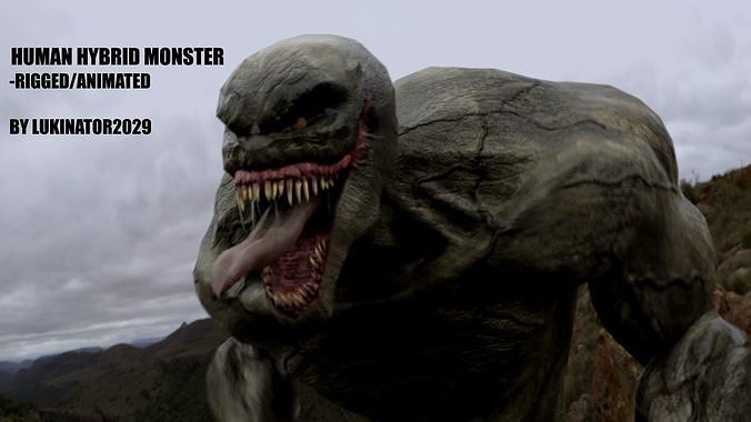 Alien Monster Rigged and animated 3D model animated rigged | CGTrader