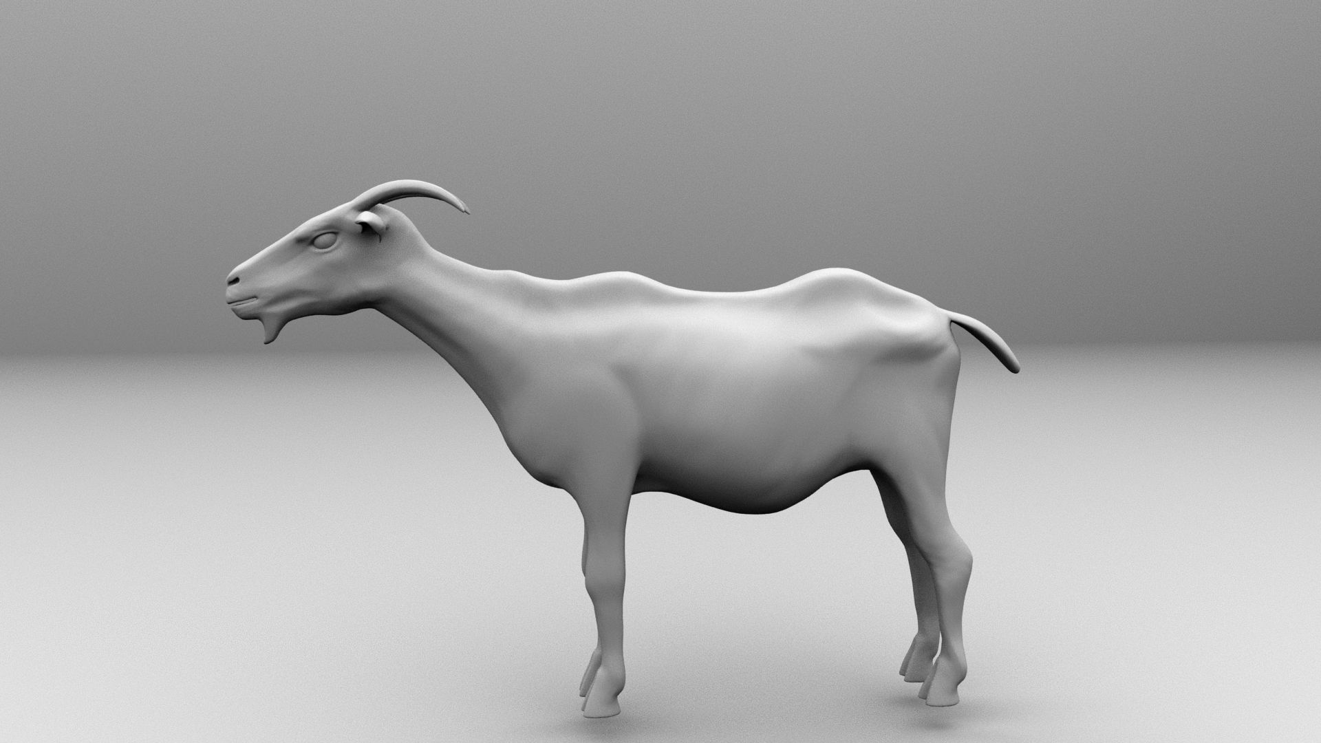 Goat 3D rigged | CGTrader