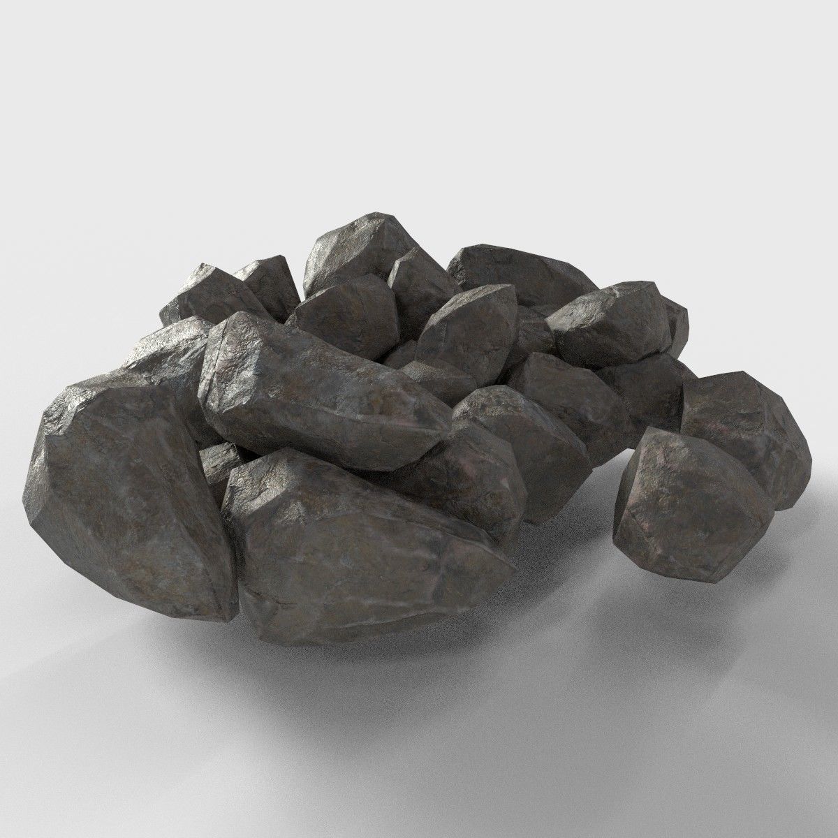 3D model Stone Rock set Unity VR / AR / low-poly | CGTrader
