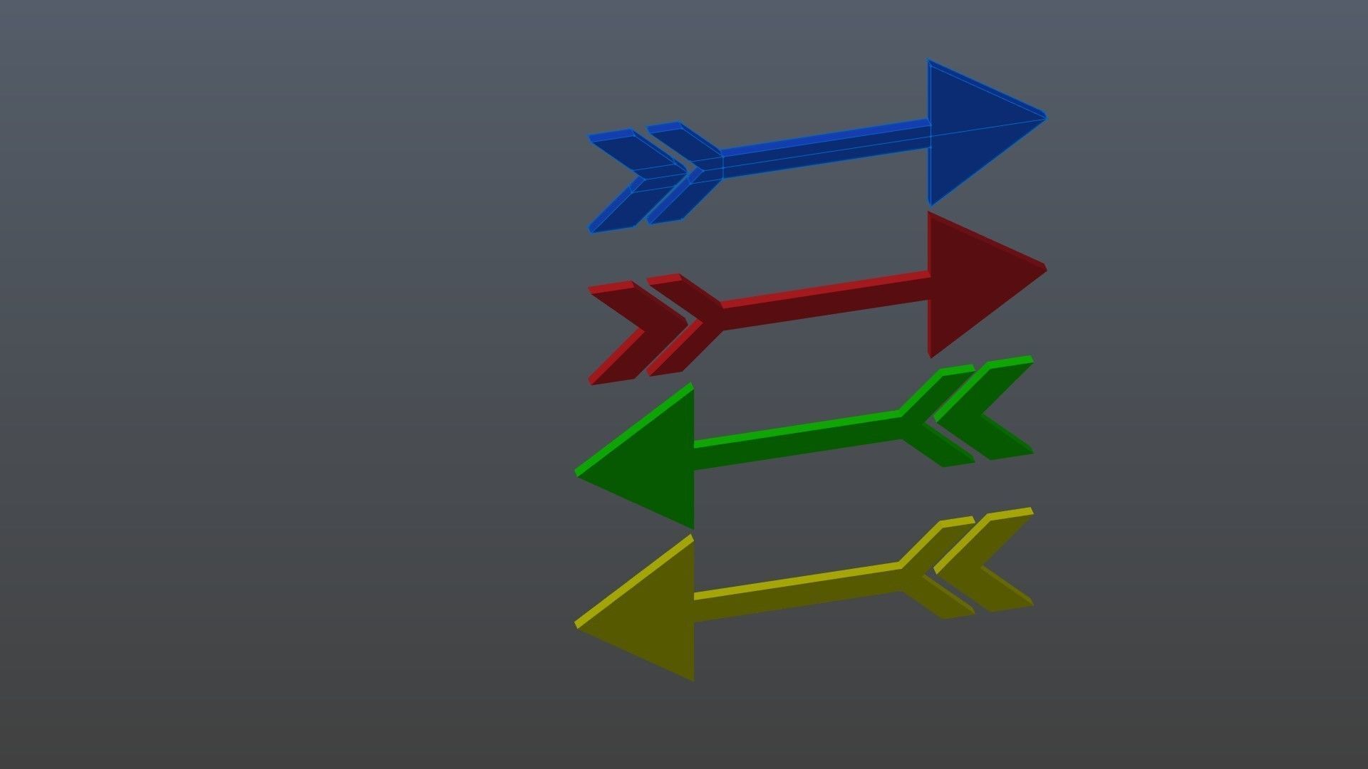 3D model Low poly arrow 17 VR / AR / low-poly | CGTrader