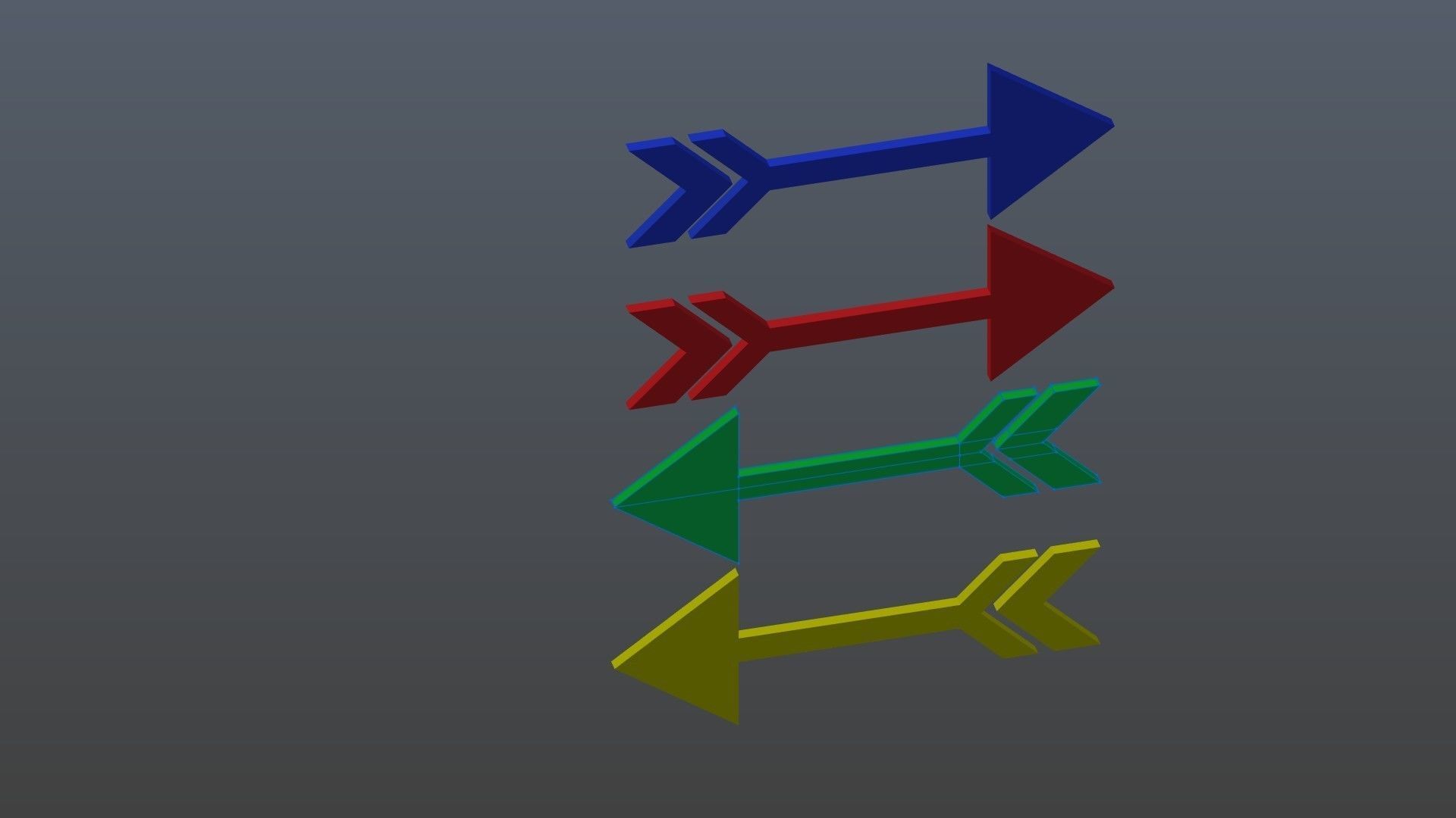 3D model Low poly arrow 17 VR / AR / low-poly | CGTrader