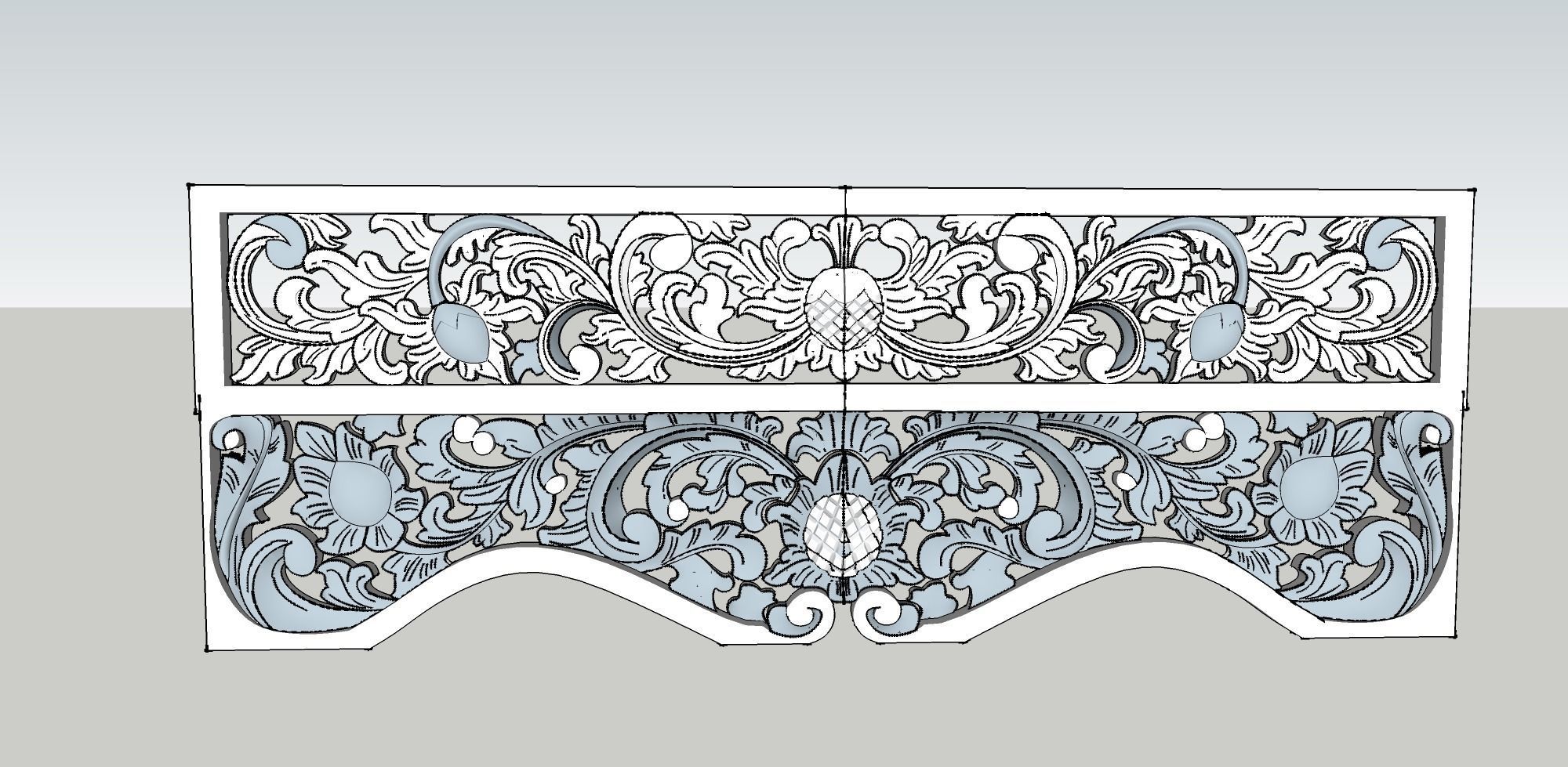 wood carved 2 free 3D model | CGTrader