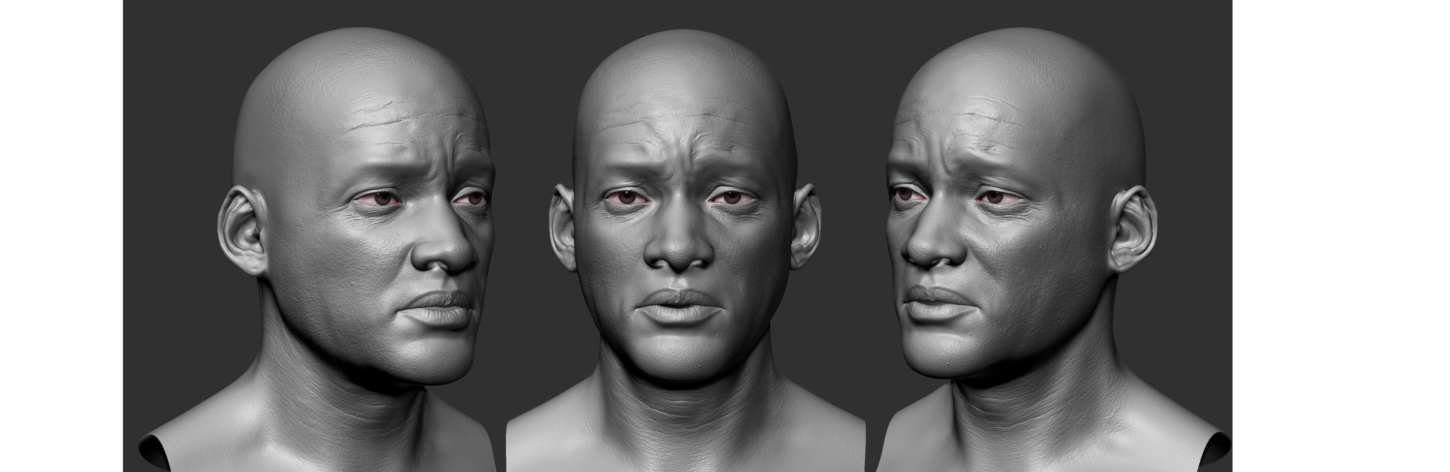 Will Smith 3D head Sculpt 3D model | CGTrader