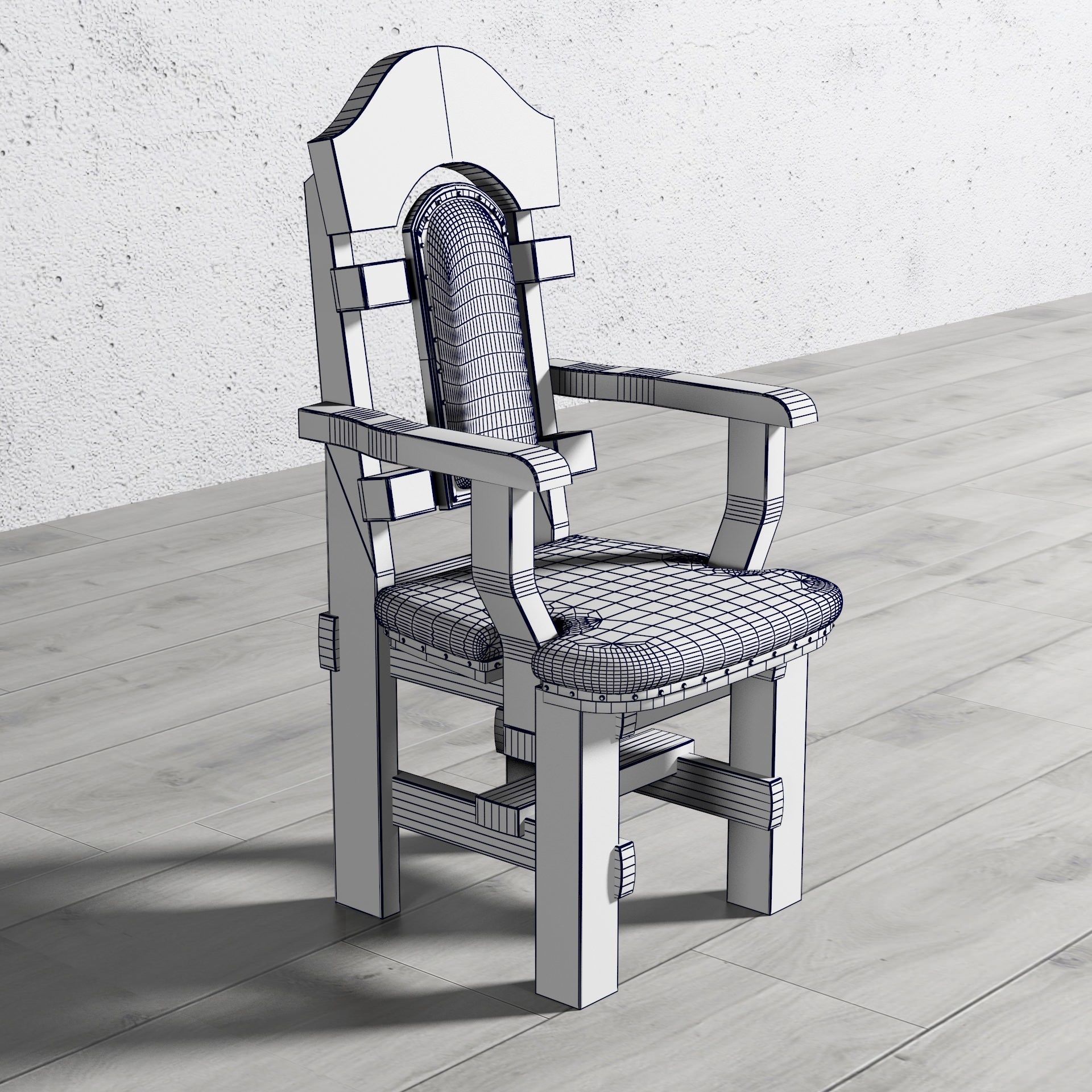 Wooden furniture 3D model | CGTrader