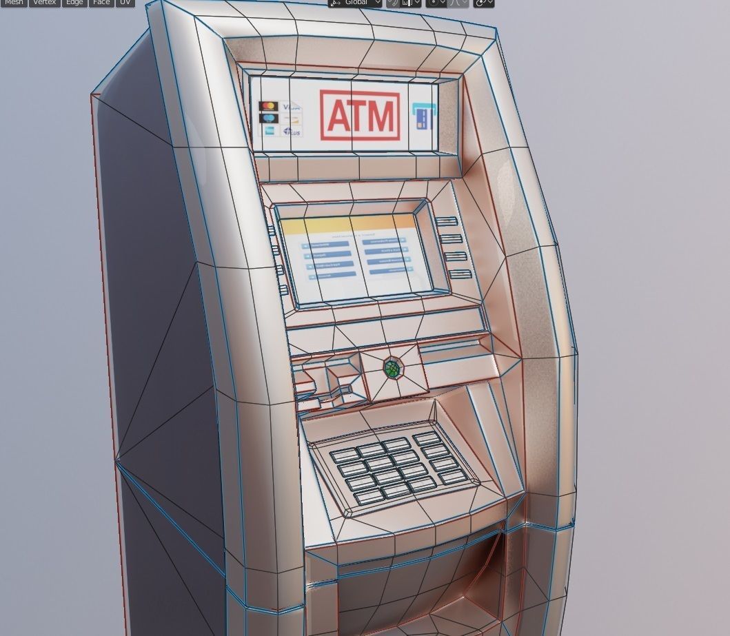 ATM machine 3D model | CGTrader
