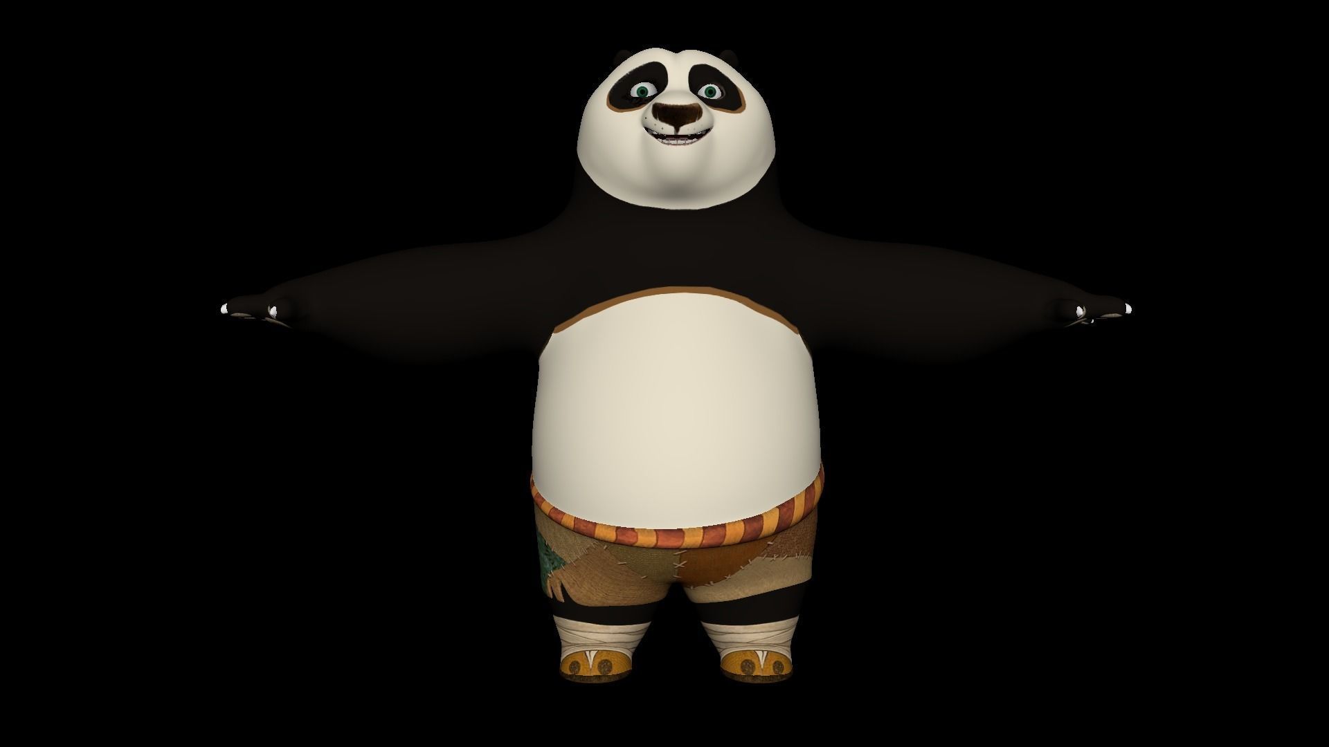 3D model Kung fu panda Po VR / AR / low-poly | CGTrader