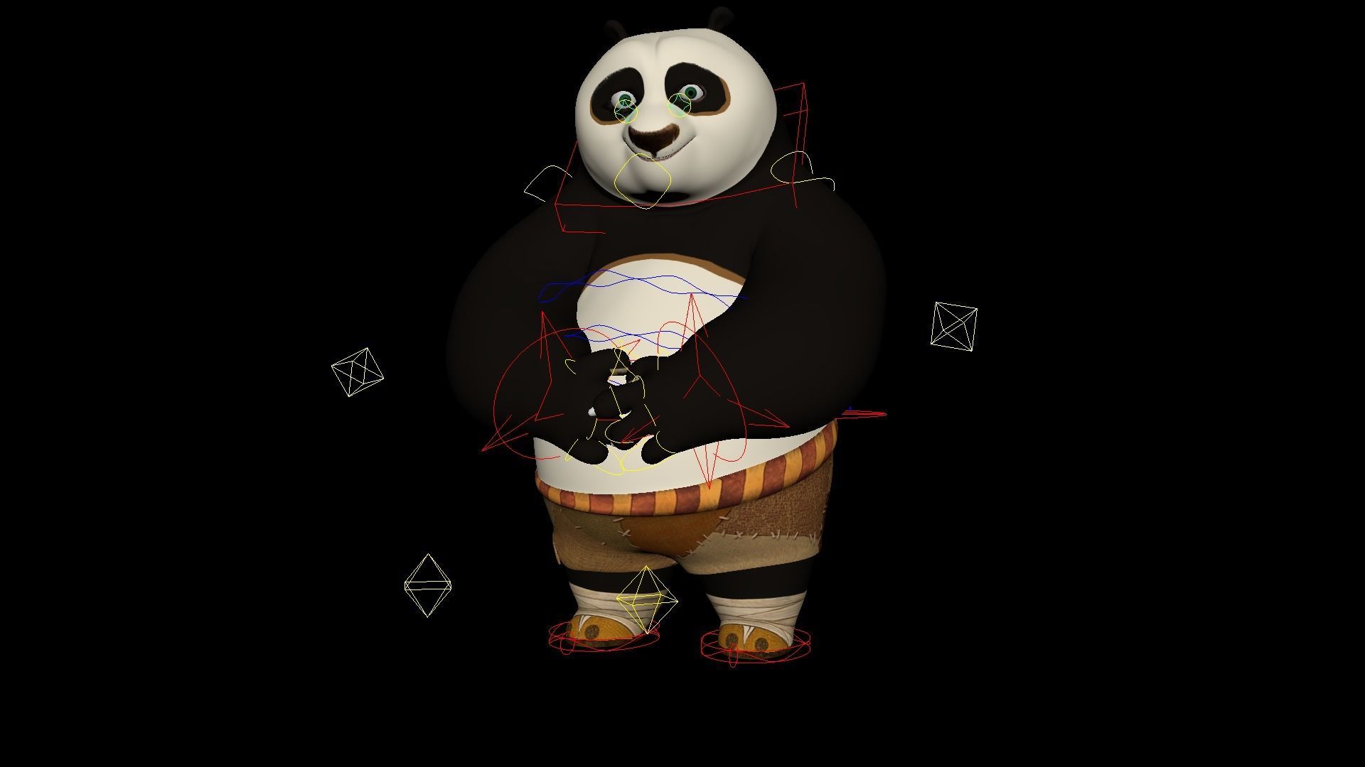 3D model Kung fu panda Po VR / AR / low-poly | CGTrader