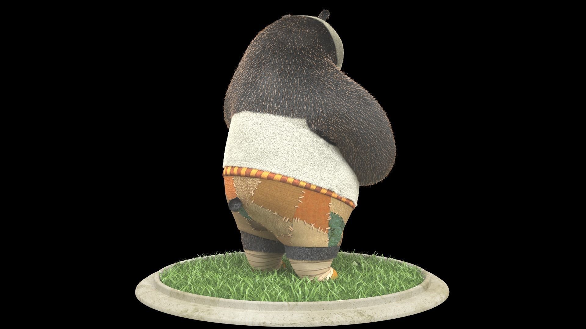 3D model Kung fu panda Po VR / AR / low-poly | CGTrader