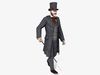 Victorian Gent - Rigged - 1 model 2 versions - Low Poly-rigged 3D model ...