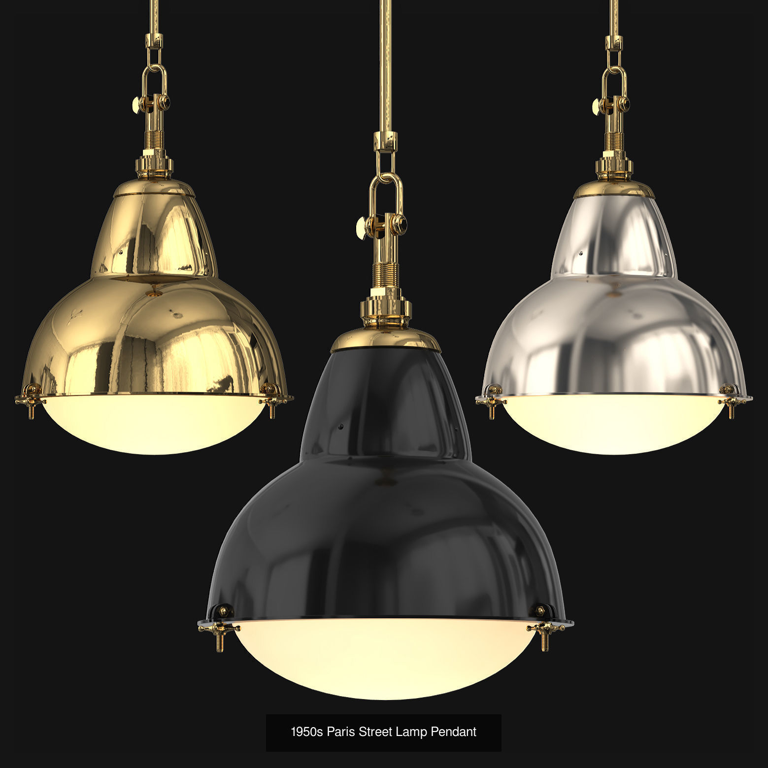 Vintage Metal Pendants 3D Model Collection | CGTrader