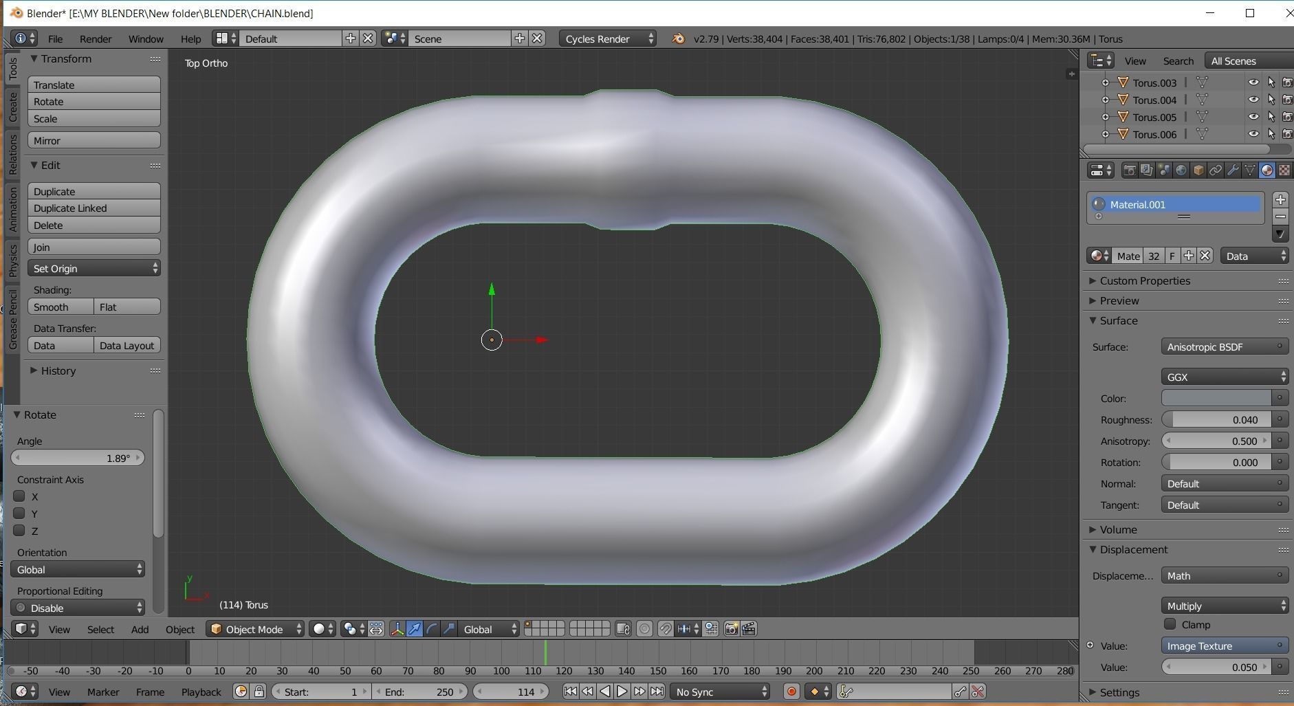 REALISTIC CHAIN on wooden table 3D model animated | CGTrader