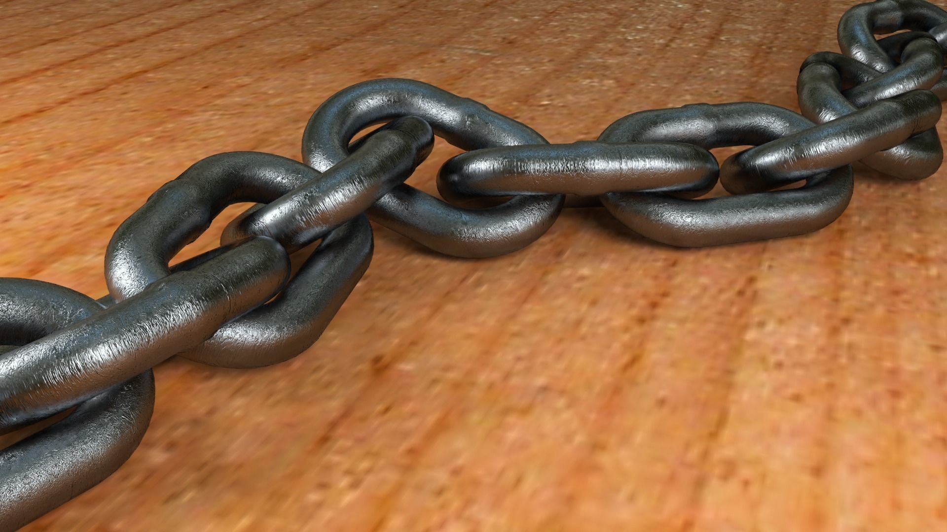 REALISTIC CHAIN on wooden table 3D model animated | CGTrader