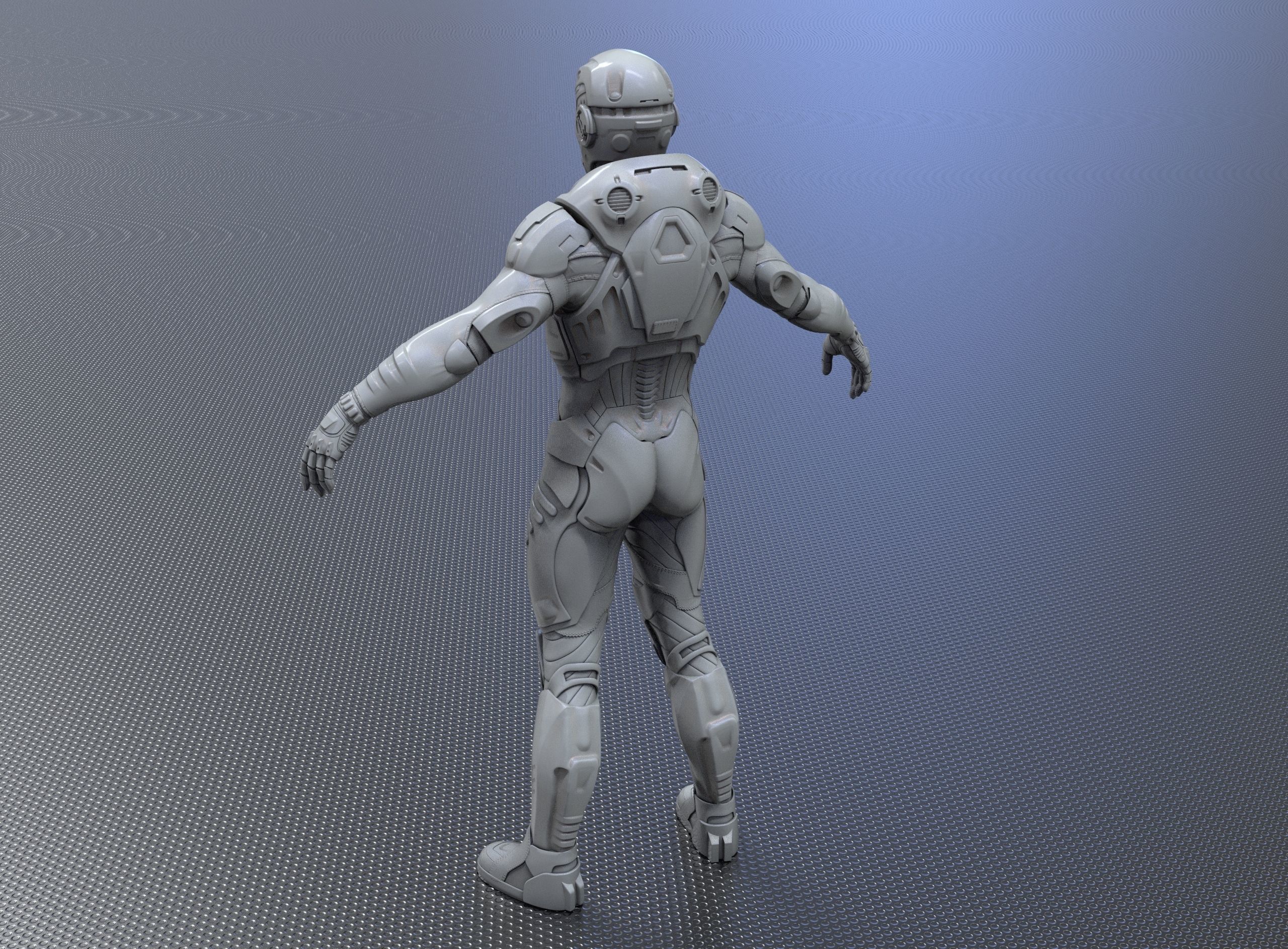 Sci-fi Characters in an exo suit 3D model | CGTrader