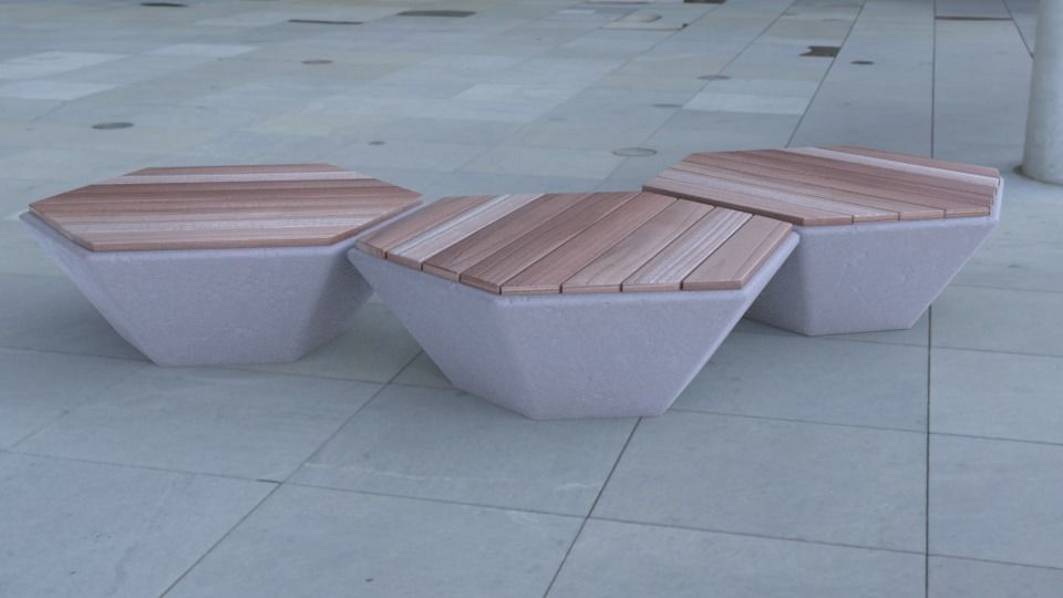 street chair 3D asset | CGTrader