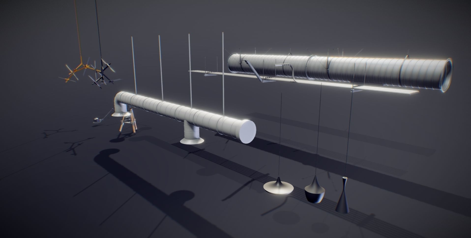 interior assets pack 01 free 3D model | CGTrader