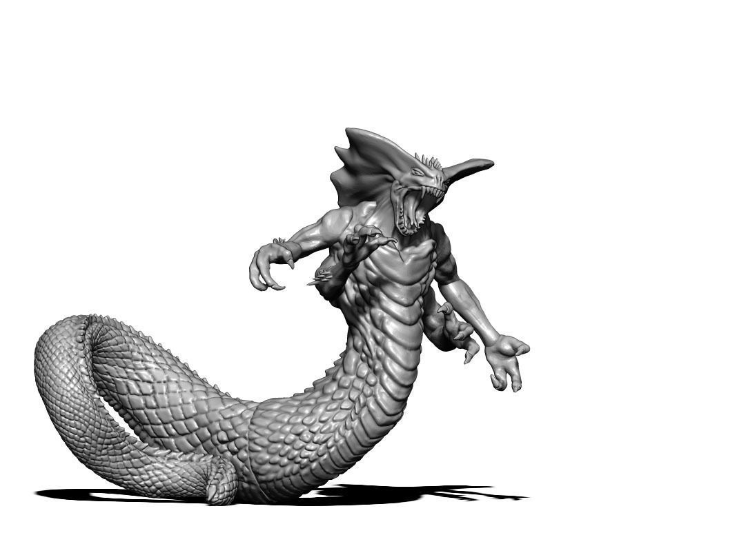 Naga 3d print model - Naga alpha - 57 mm 3D model 3D printable | CGTrader