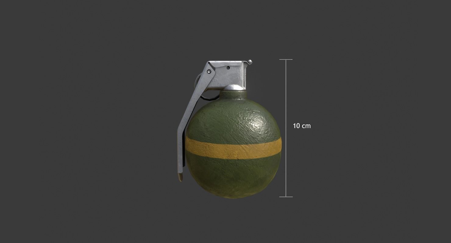 3D model M67 Fragmentation Grenade VR / AR / low-poly | CGTrader