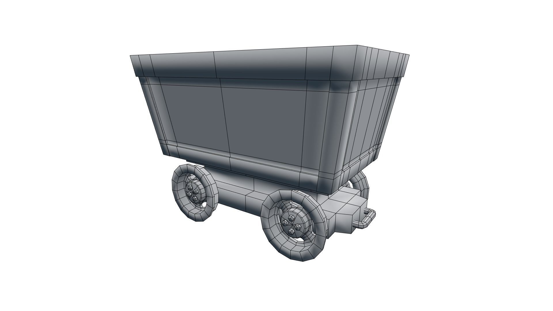 3D model Low Poly Modular Mine Shaft With PBR Materials VR / AR / low ...