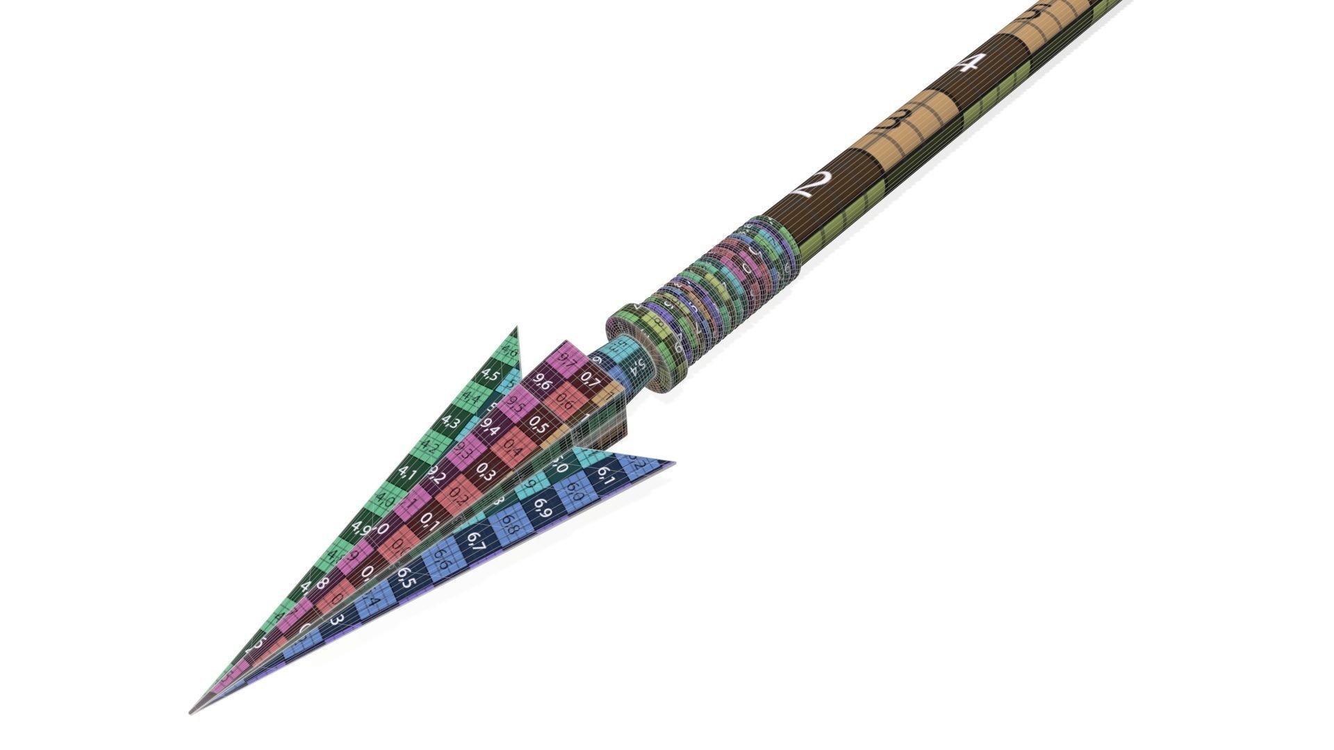plastic arrow with metal end 3D model | CGTrader
