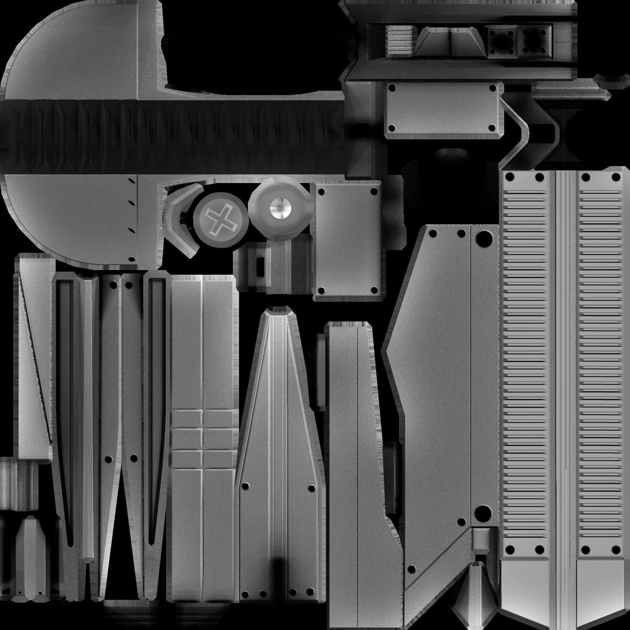 Futuristic Weapon Concept Low-Poly free VR / AR / low-poly 3D model ...