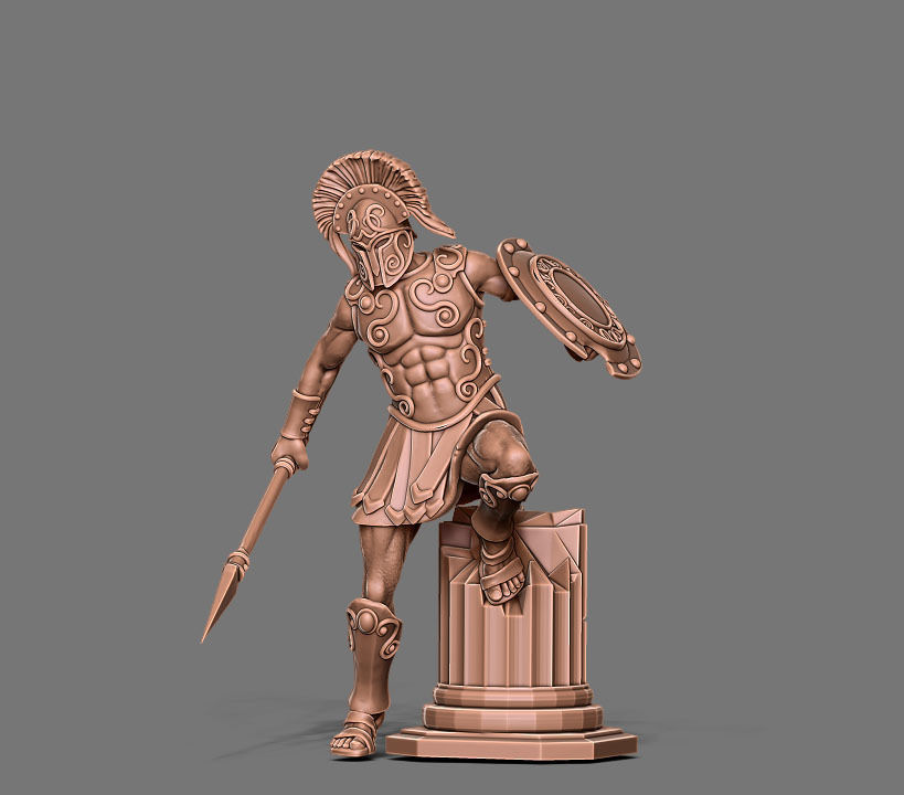 Greek - Achille 35 mm 3D model 3D printable | CGTrader