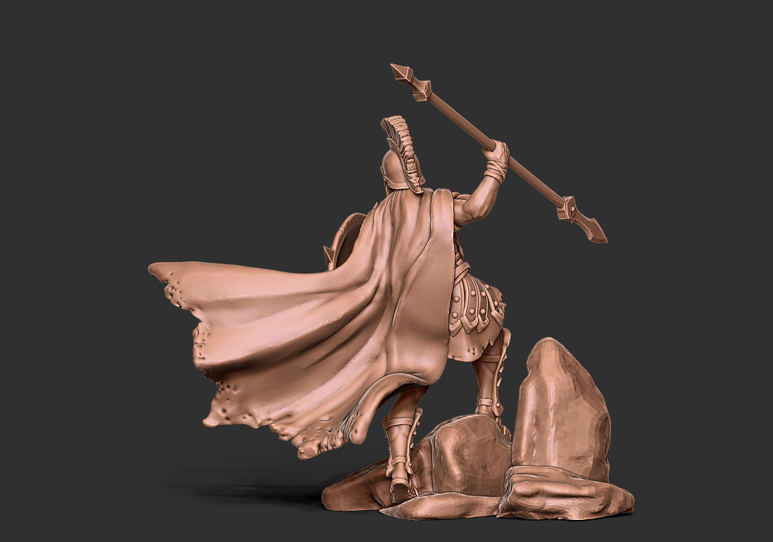 greek hoplite - phobos - 35mm scale 3D model 3D printable | CGTrader