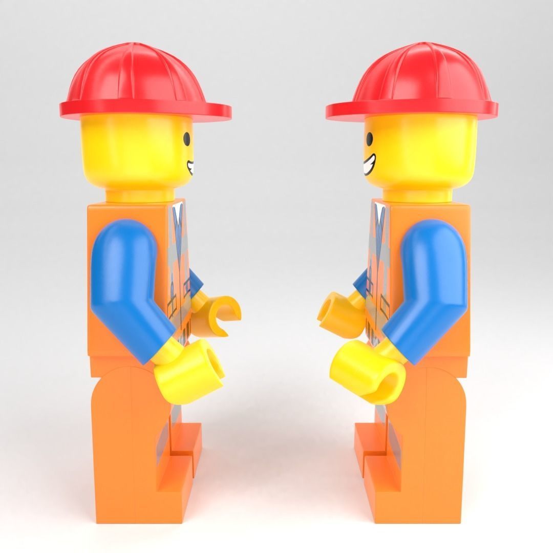 LEGO minifigure - Construction worker 3D model | CGTrader