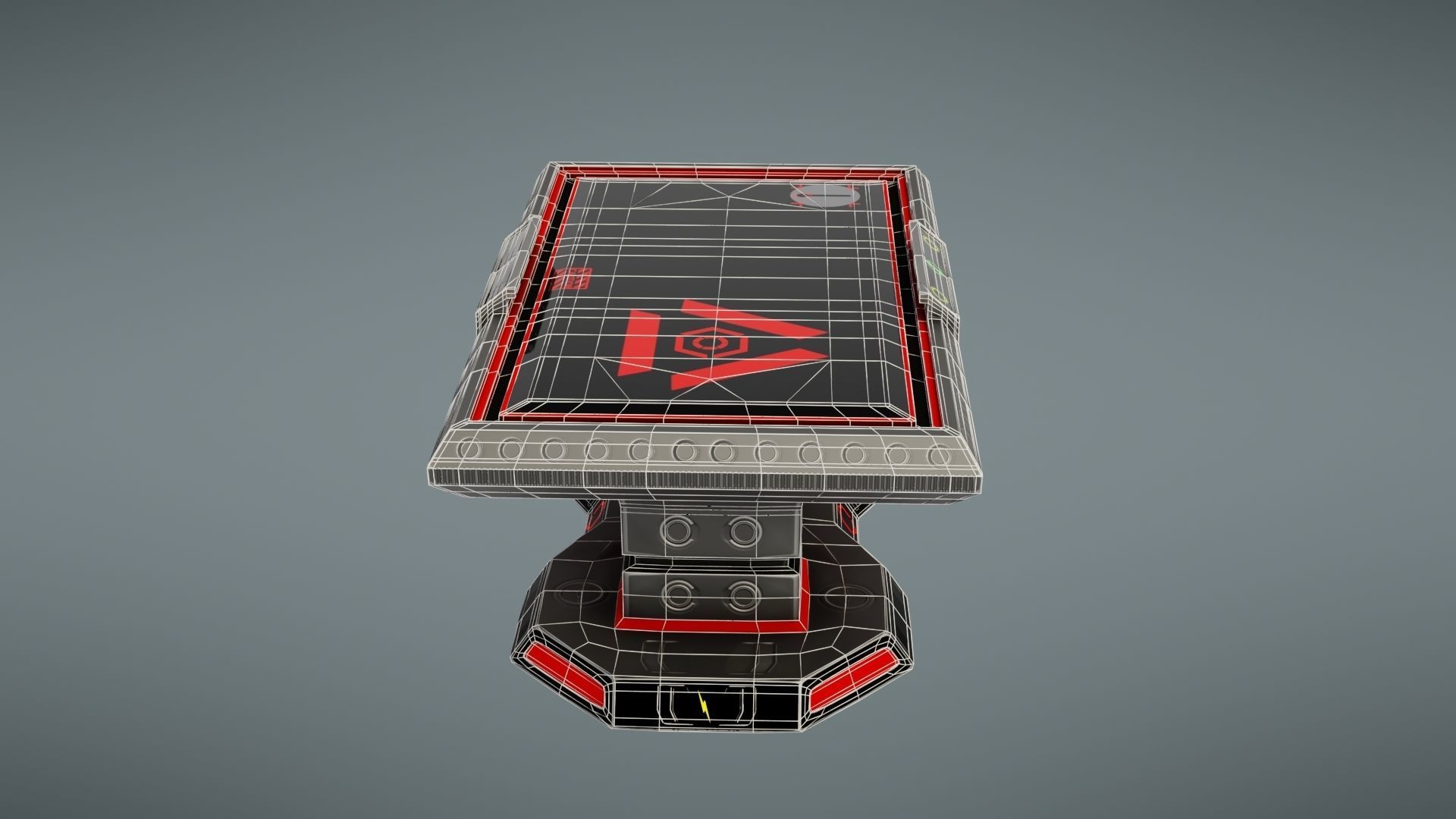 3D model Scifi Table VR / AR / low-poly | CGTrader
