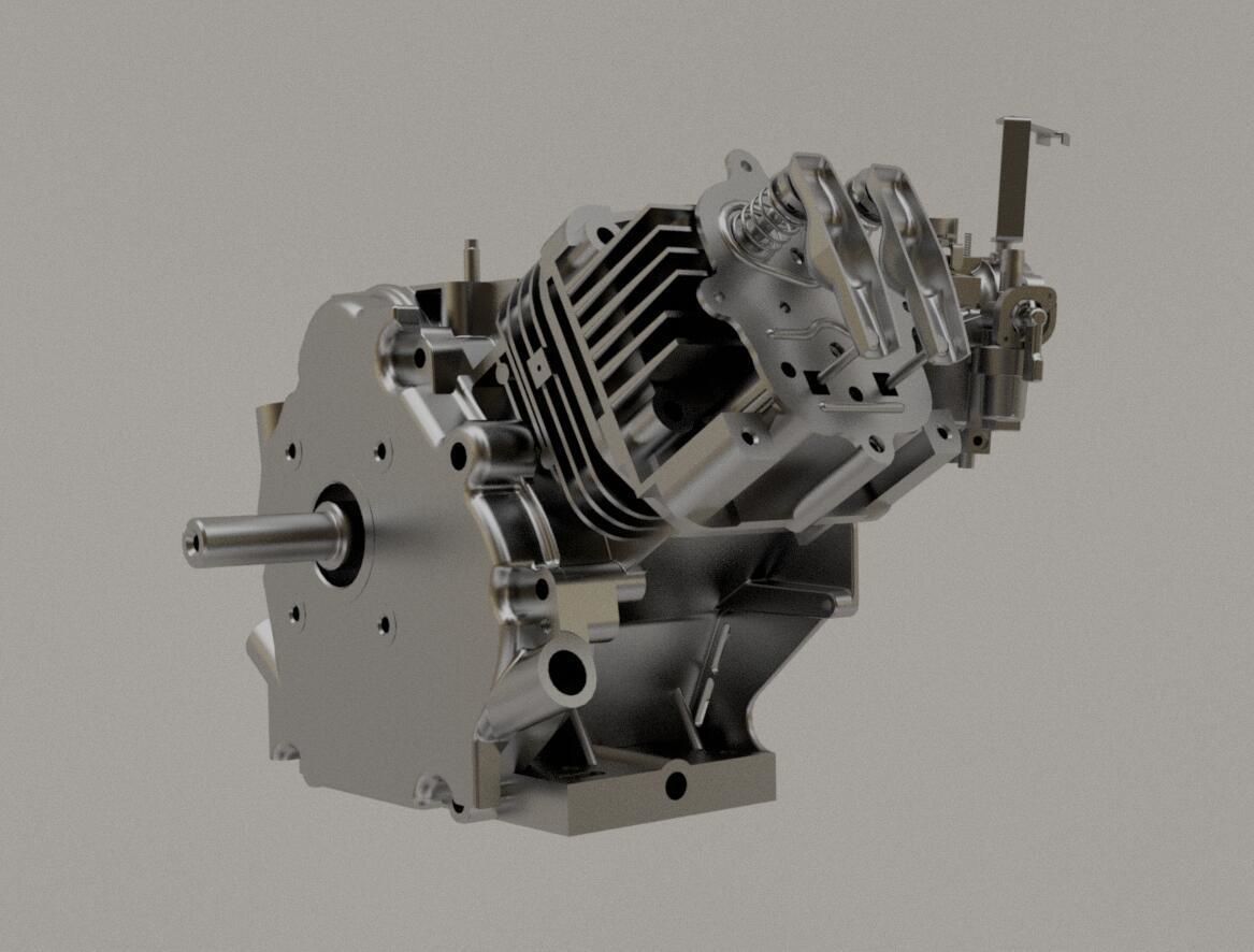 Four-stroke engine 3D model | CGTrader