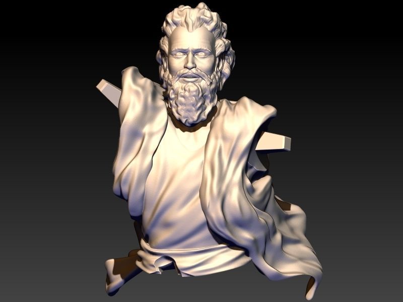 Moses and the red sea opening 3D model 3D printable | CGTrader
