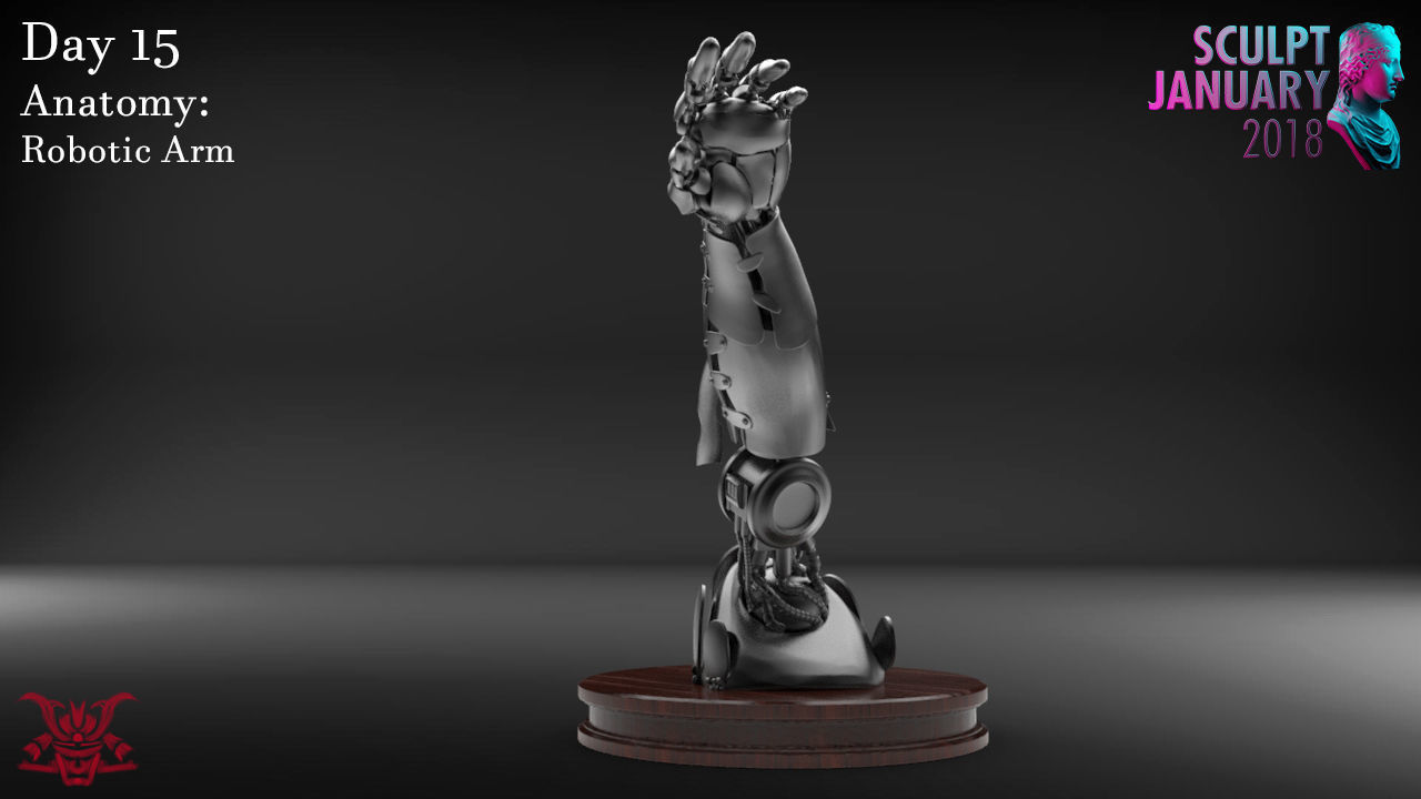 Realistic Robot Arm Timelapse and Model 3D model 3D printable | CGTrader