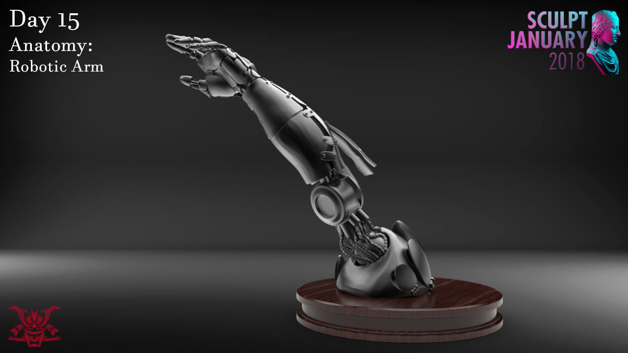 Realistic Robot Arm Timelapse and Model 3D model 3D printable | CGTrader