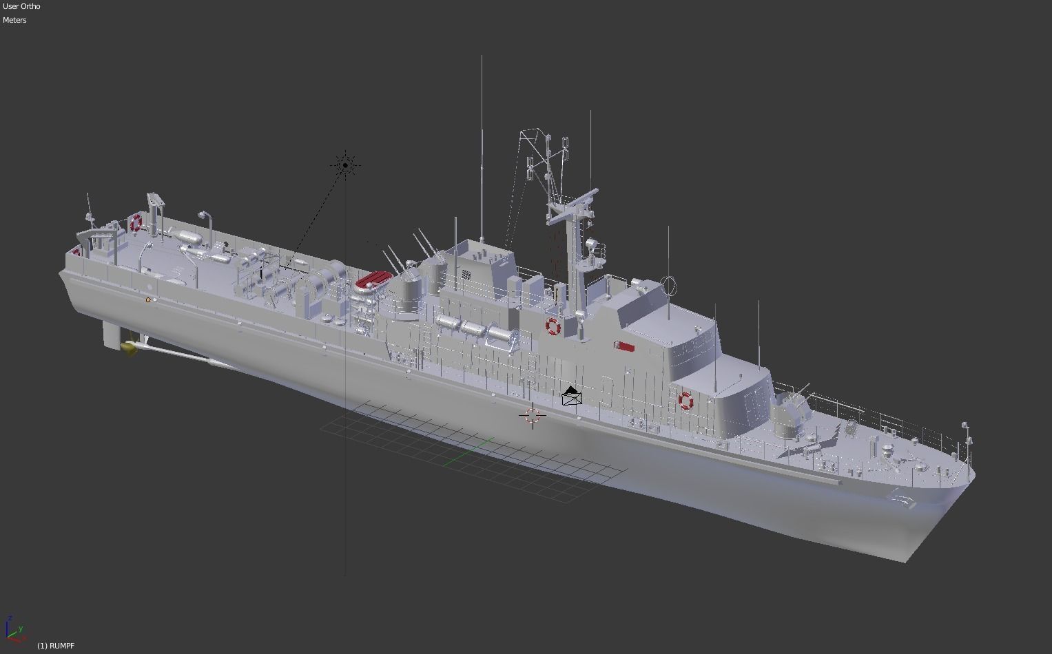 Minesweeper Project 89-2 NATO Condor II class East Germany 3D model ...