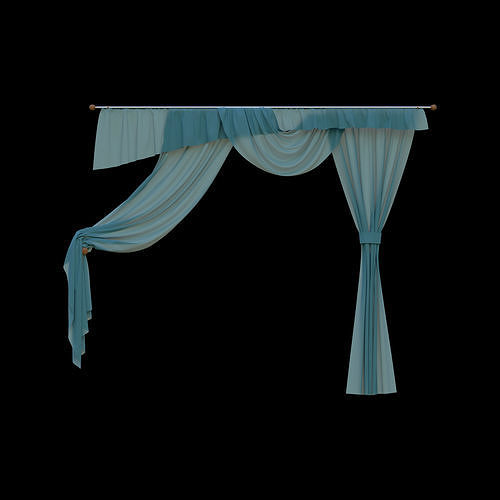 Window Curtains free VR / AR / low-poly 3D model | CGTrader